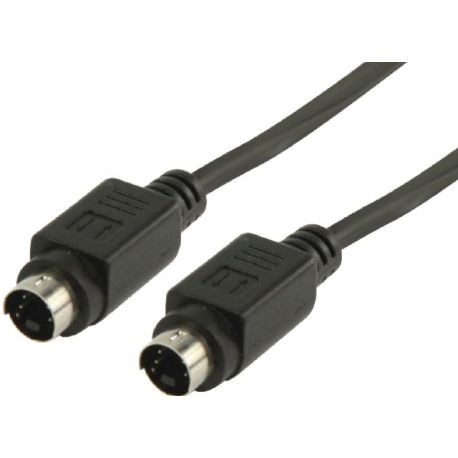 Câble S-video mâle/mâle 2 mètres - CARON Informatique - Calais