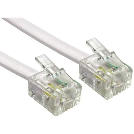 Câble téléphonique avec embouts RJ11 en 30 mètres - CARON Informatique ...
